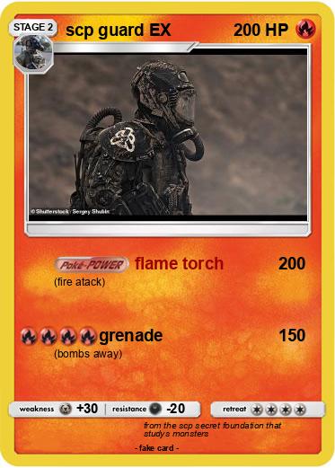 Pokémon scp guard EX - flame torch - My Pokemon Card