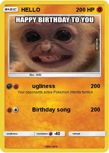 Pokémon HELLO 982 982 - ugliness - My Pokemon Card