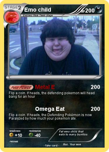 Pokémon Emo child 1 1 - Metal E - My Pokemon Card