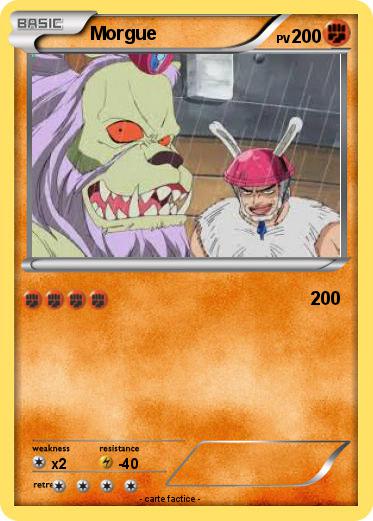 Pokémon Morgue - Ma carte Pokémon