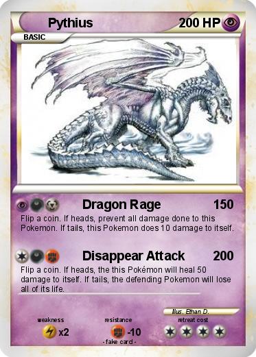 Pokémon Pythius 1 1 - Dragon Rage - My Pokemon Card