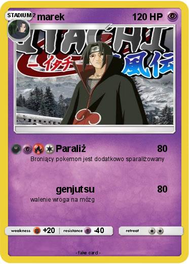 Pokémon marek 37 37 - Paraliż - Twoja własna karta pokemon