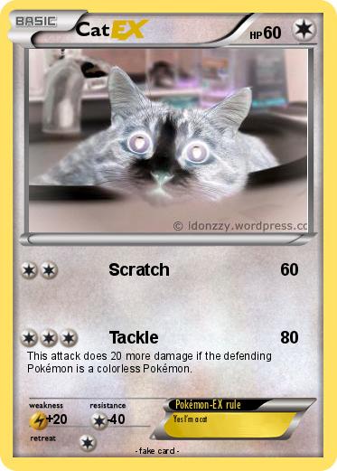 Pokémon Cat 3754 3754 - Scratch - My Pokemon Card