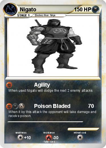 Pokémon Nigato - Agility - My Pokemon Card