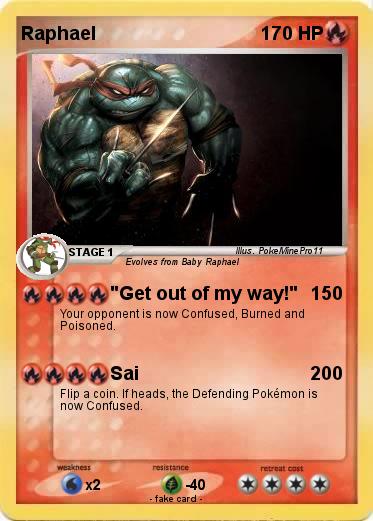 Pokémon Raphael 355 355 - "Get out of my way!" - My Pokemon Card