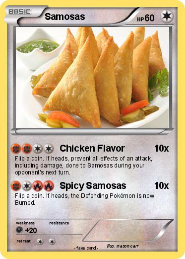 Pokémon Samosas - Chicken Flavor - My Pokemon Card