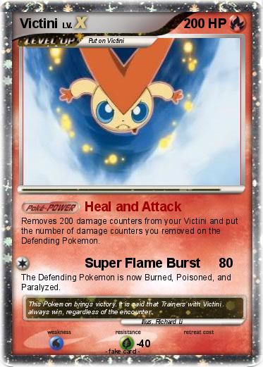 Pokémon Victini 994 994 - Heal and Attack - My Pokemon Card