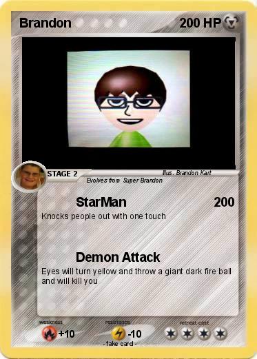 Pokémon Brandon 346 346 - StarMan - My Pokemon Card
