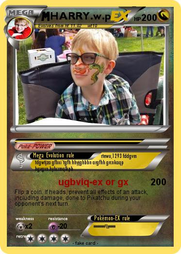 Pokémon HARRY w p - ugbviq-ex or gx - My Pokemon Card
