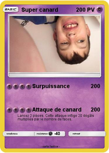 Pokémon Super canard 2 2 - Surpuissance - Ma carte Pokémon