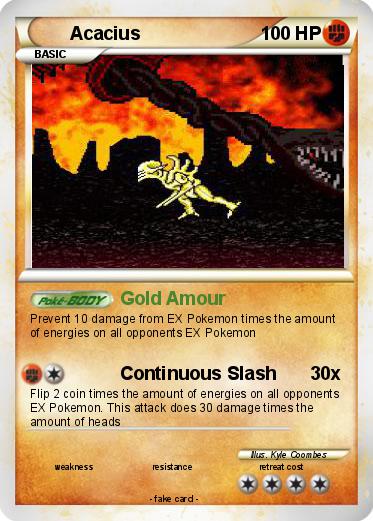 Pokémon Acacius - Gold Amour - My Pokemon Card
