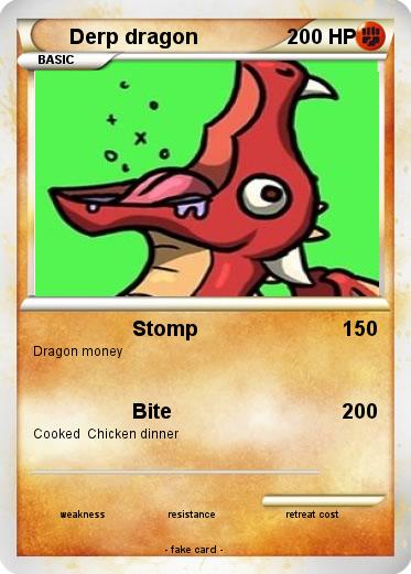 Pokémon Derp dragon 3 3 - Stomp - My Pokemon Card