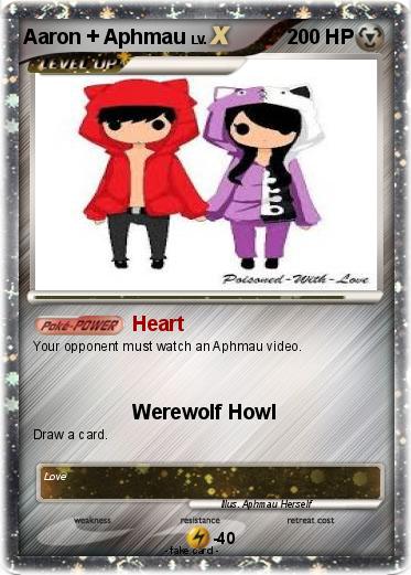 Pokémon Aaron Aphmau - Heart - My Pokemon Card