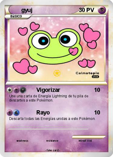 Pokémon gyuj - Vigorizar - Mi carta pokémon