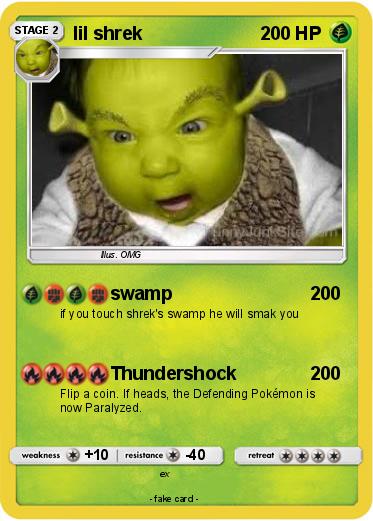 Pokémon lil shrek 1 1 - swamp - My Pokemon Card