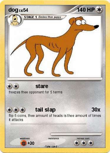 Pokémon dog 409 409 - stare - My Pokemon Card