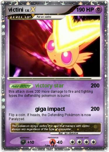 Pokémon victini 2110 2110 - victory star - My Pokemon Card