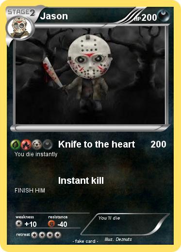 Pokémon Jason 1672 1672 - Knife to the heart - My Pokemon Card