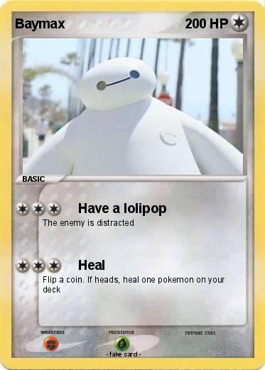 Pokémon Baymax 206 206 - Have a lolipop - My Pokemon Card