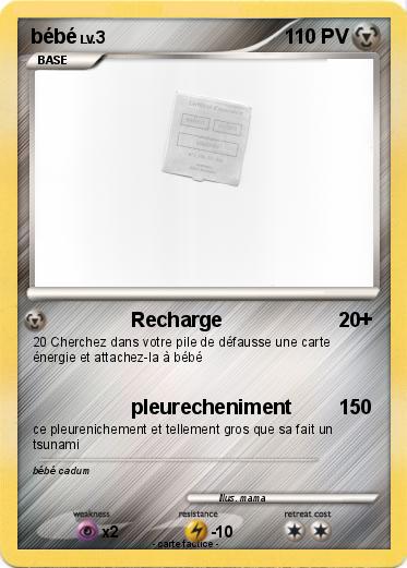 Pokémon bebe 3329 3329 - Recharge - Ma carte Pokémon