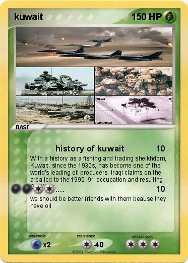 Pokémon gulf war - history of kuwait - My Pokemon Card