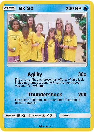 Pokémon elk GX - Agility - My Pokemon Card