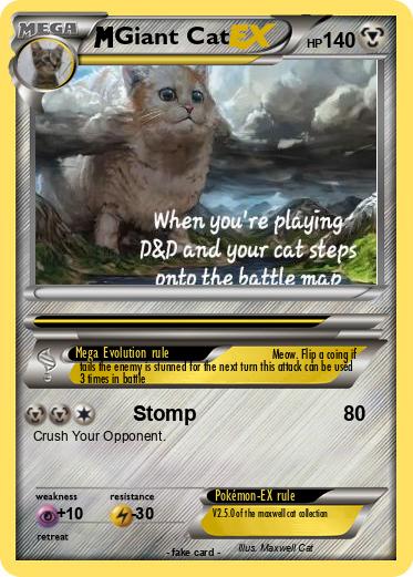 Pokémon Giant Cat 18 18 - Stomp - My Pokemon Card