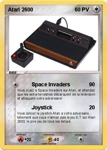 Pokémon Atari 2600 4 4 - Space Invaders - Ma carte Pokémon