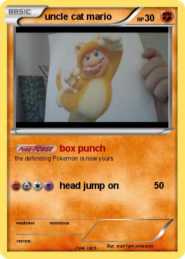 Pokémon uncle cat mario - box punch - My Pokemon Card