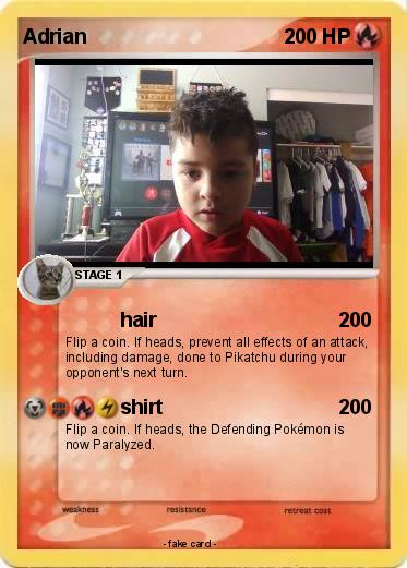 Pokémon Adrian 334 334 - hair - My Pokemon Card