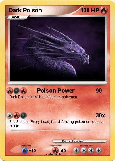 Pokémon Dark Poison - Poison Power - My Pokemon Card