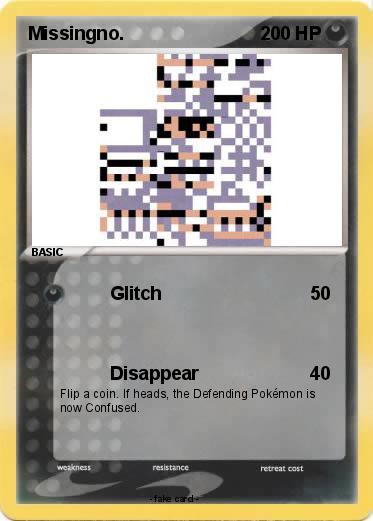 Pokémon Missingno 1347 1347 - Glitch - My Pokemon Card