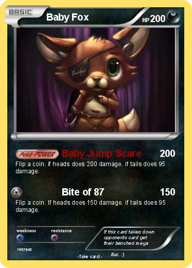 Pokémon Baby Fox 14 14 - Baby Jump Scare - My Pokemon Card