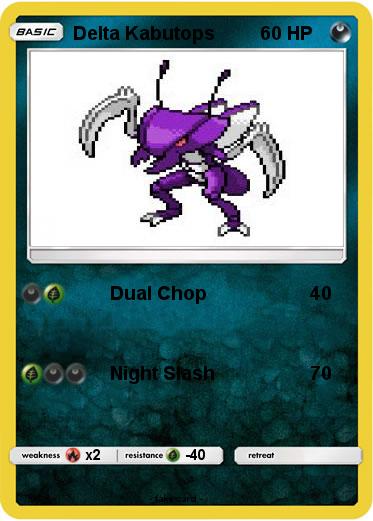 Pokémon Delta Kabutops - Dual Chop - My Pokemon Card
