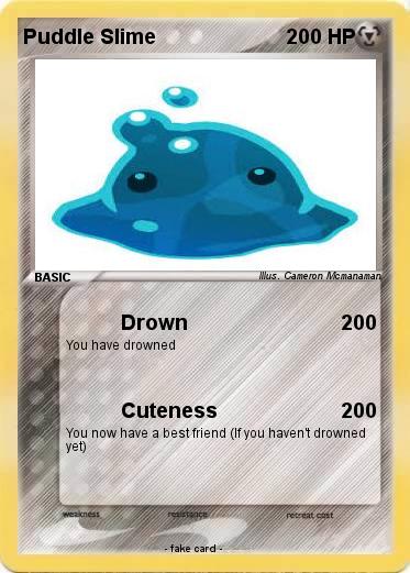 Pokémon Puddle Slime - Drown - My Pokemon Card