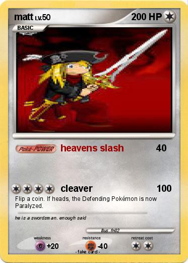 Pokémon matt 810 810 - heavens slash - My Pokemon Card