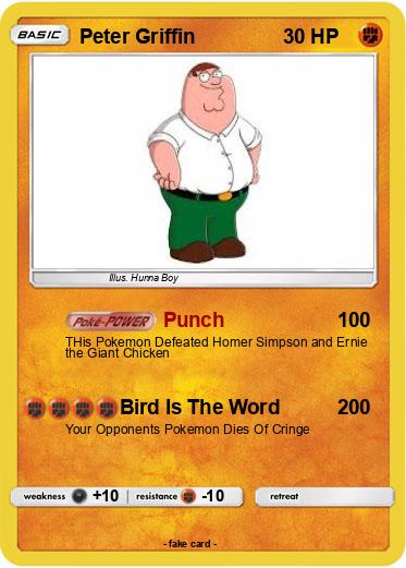 Pokémon Peter Griffin 618 618 - Punch - My Pokemon Card