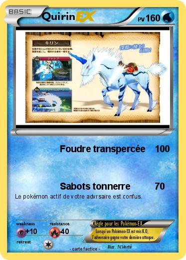 Pokémon Quirin 1 1 - Foudre transpercée - Ma carte Pokémon