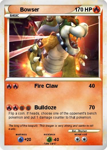 Pokémon Bowser 1535 1535 - Fire Claw - My Pokemon Card