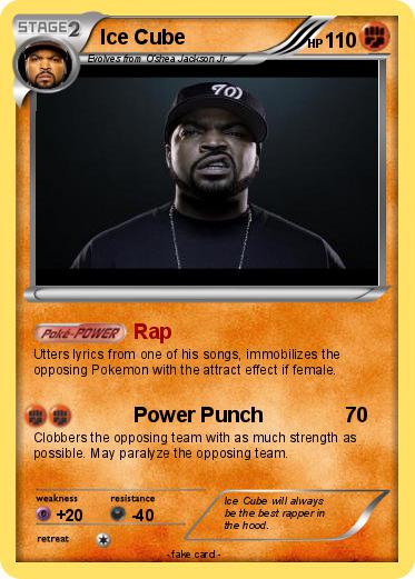 Pokémon Ice Cube 72 72 - Rap - My Pokemon Card
