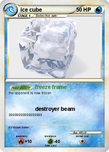 Pokémon ice cube 14 14 - freeze frame - My Pokemon Card
