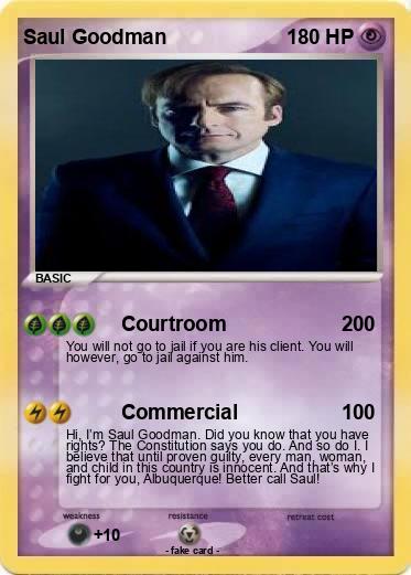 Pokémon Saul Goodman 19 19 - Courtroom - My Pokemon Card