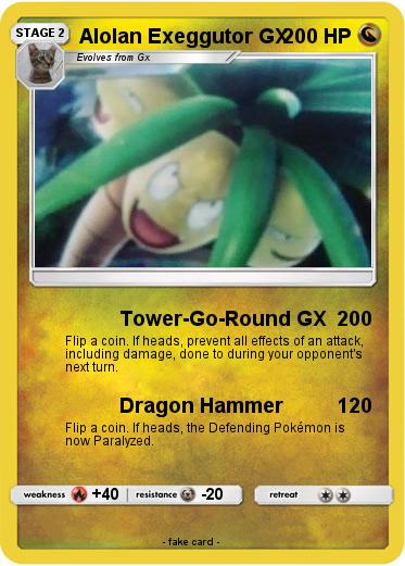 Pokémon Alolan Exeggutor GX - Tower-Go-Round GX - My Pokemon Card