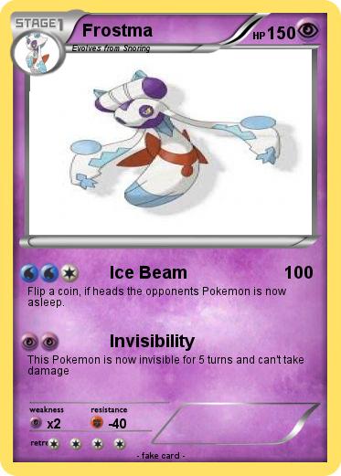 Pokémon Frostma - Ice Beam - My Pokemon Card