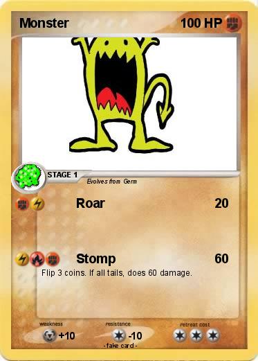 Pokémon Monster 302 302 - Roar - My Pokemon Card