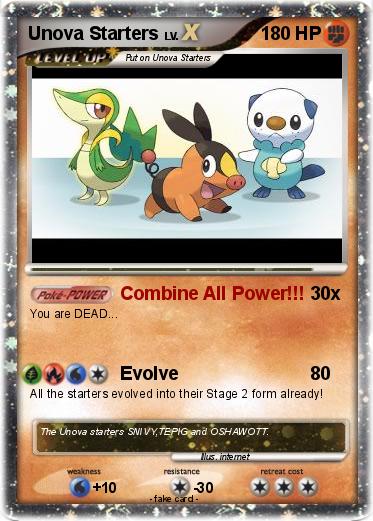 Pokémon Unova Starters 22 22 - Combine All Power!!! - My Pokemon Card