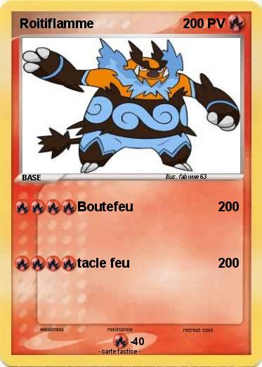 Pokémon Roitiflamme 19 19 - Boutefeu - Ma carte Pokémon