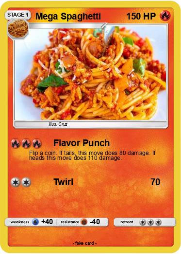 Pokémon Mega Spaghetti - Flavor Punch - My Pokemon Card
