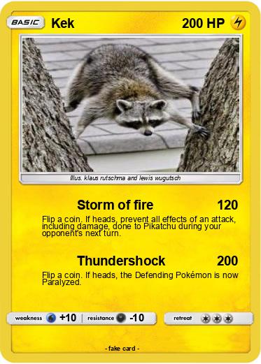 Pokémon Kek 11 11 - Storm of fire - My Pokemon Card