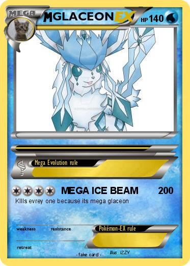 Pokémon GLACEON 757 757 - MEGA ICE BEAM - My Pokemon Card